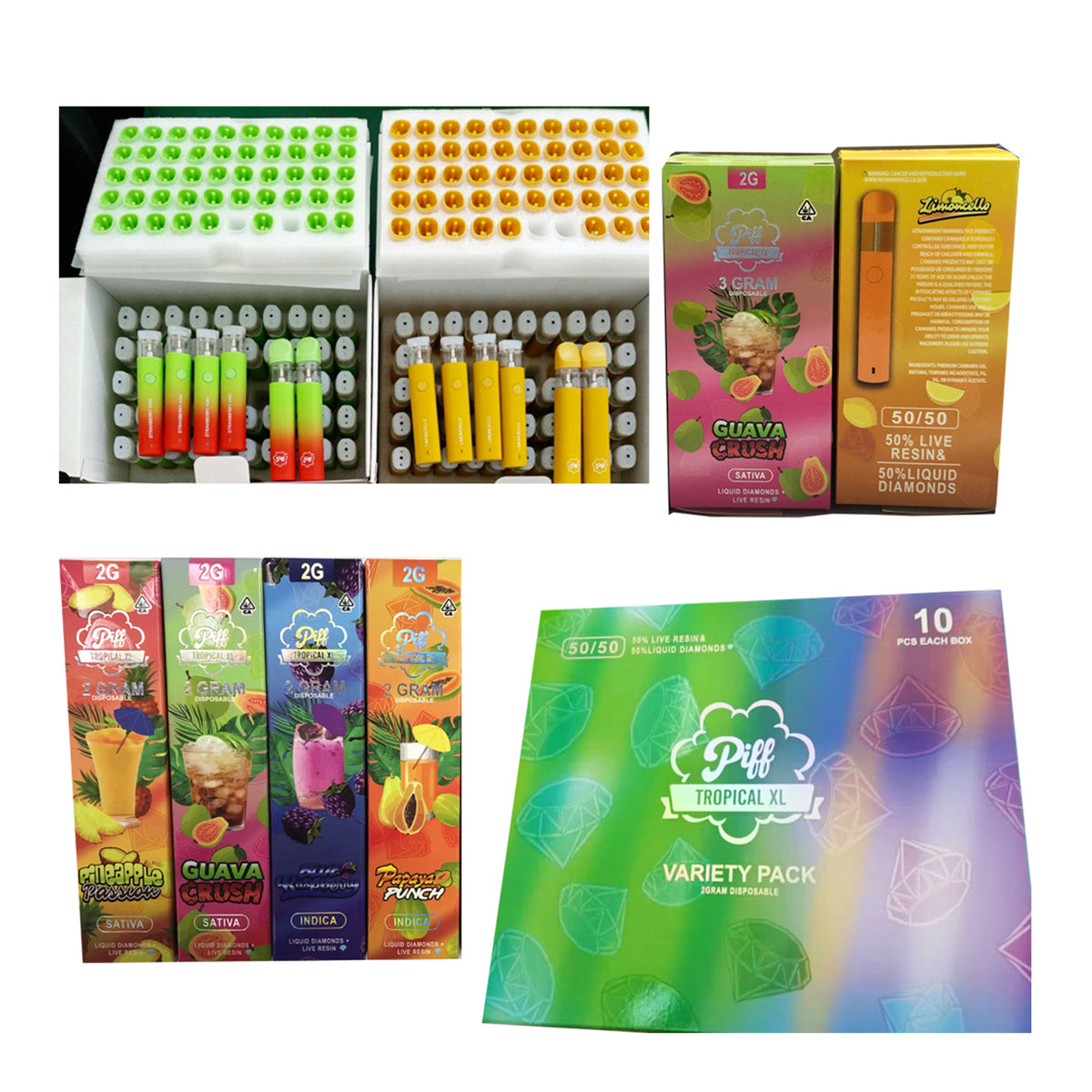 Piff XL 2g Disposable Vapes (500 Units / Per Lot) – MylarPacks Wholesale