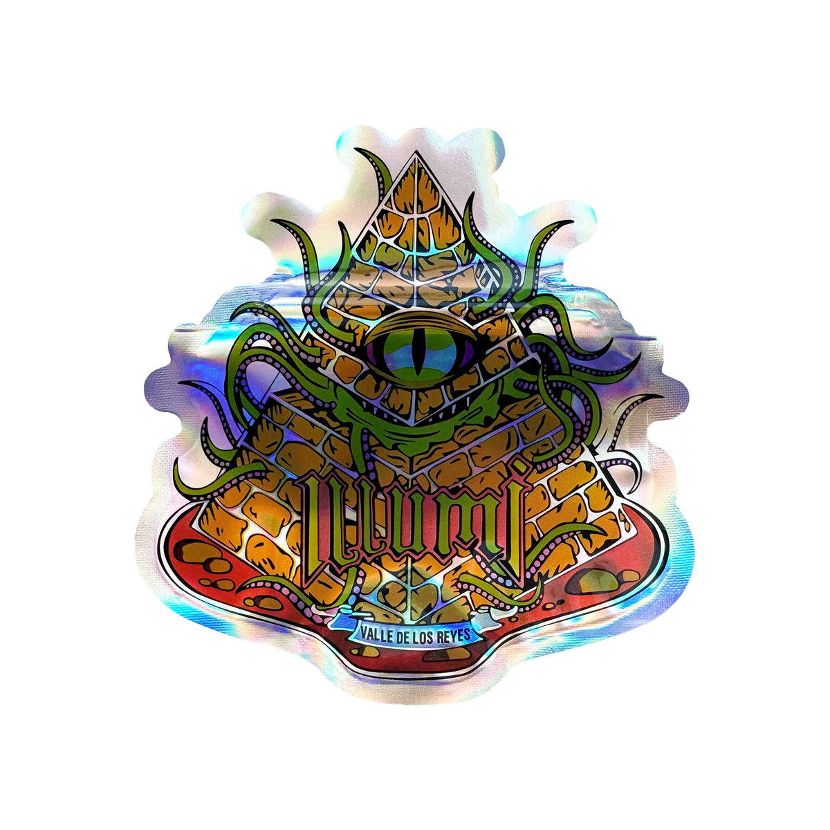 Valle De Los Reyes 3.5g Holographic Die Cut Shape Bag (500 Units / Per ...