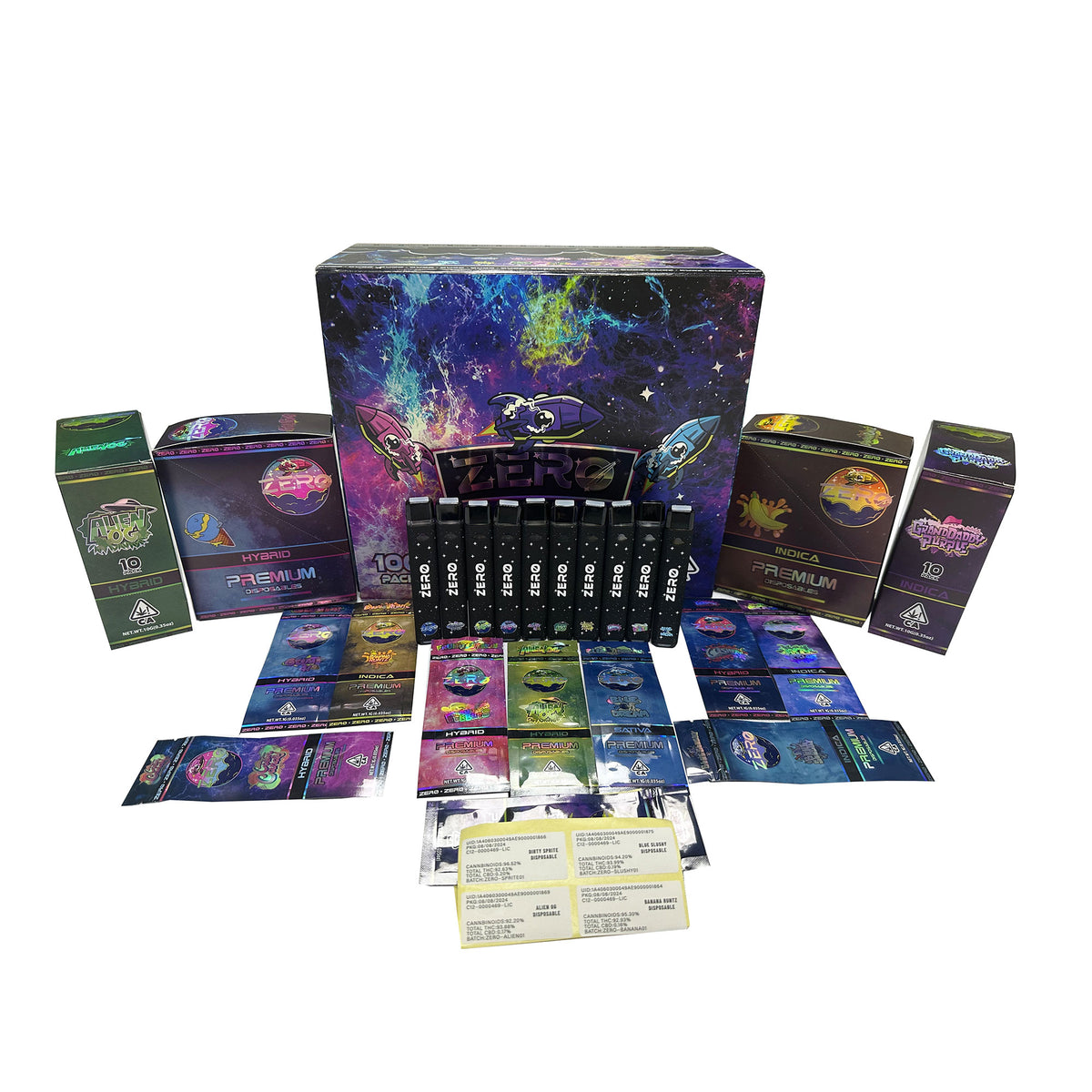 ZERO 2g Disposable Vapes (500 Units / Per Lot) – MylarPacks Wholesale